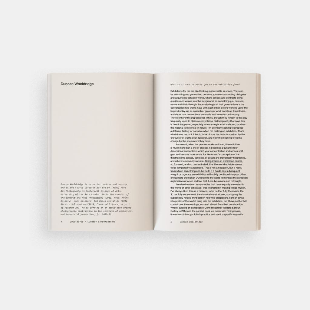 1000 words' new book presents 21 interviews with leading curators of ...