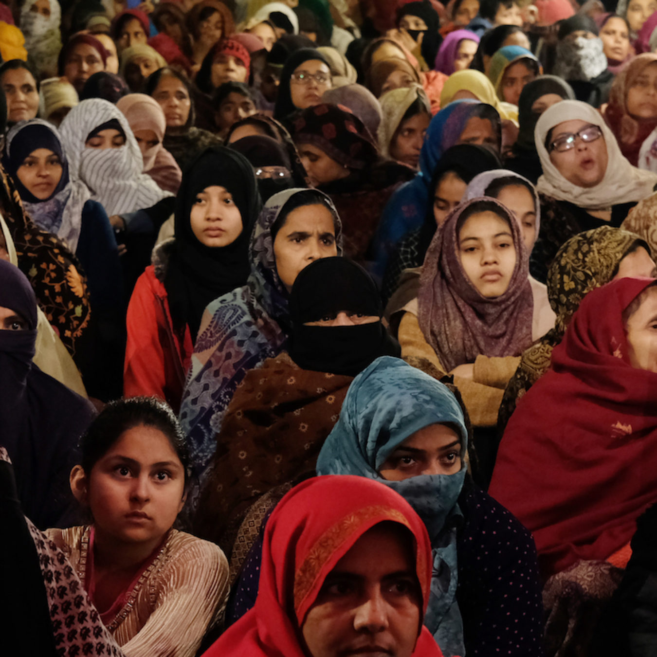 A multilayered document of the Shaheen Bagh protest site - 1854 Photography